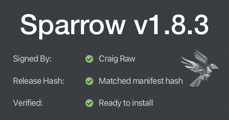 Sparrow v1.8.3: Verifica PGP, Codici QR, Supporto ColdCard Q1